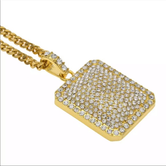 Accessories | 6pcs Flashy Bling Hip Hop Jewelry Set Gold Ruby | Poshmark